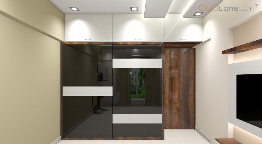 Back Painted Glass Design For Wardrobe - Glass Designs